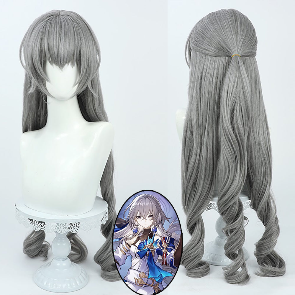 Gvavaya Game Cosplay Honkai Impact: Star Rail Bronya Cosplay Wig 85cm