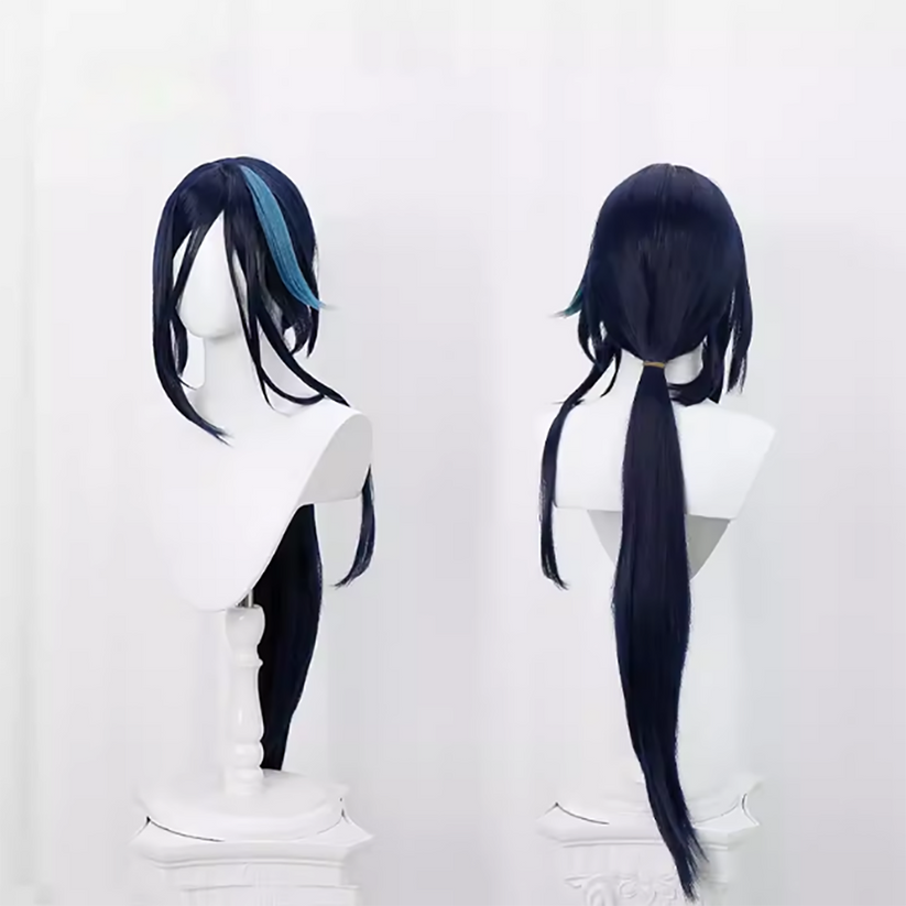 Gvavaya Game Cosplay Genshin Impact Clorinde Cosplay Wig 90cm Ocean Bl