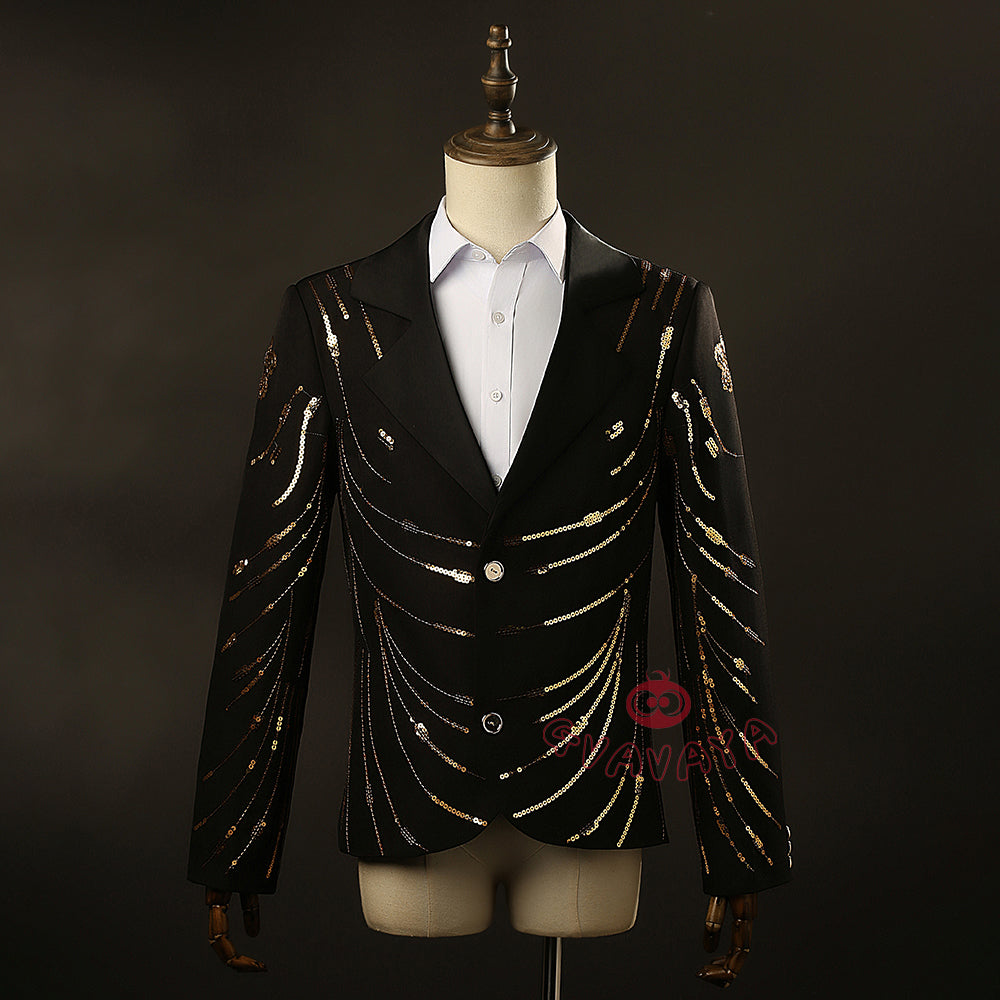 Gvavaya Anime Cosplay Manager Boby Cosplay Bobby Golden Jacket Cosplay