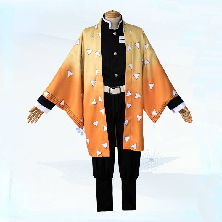 Gvavaya Anime Cosplay Agatsuma Zenitsu Cosplay Costume Demon Killer Co